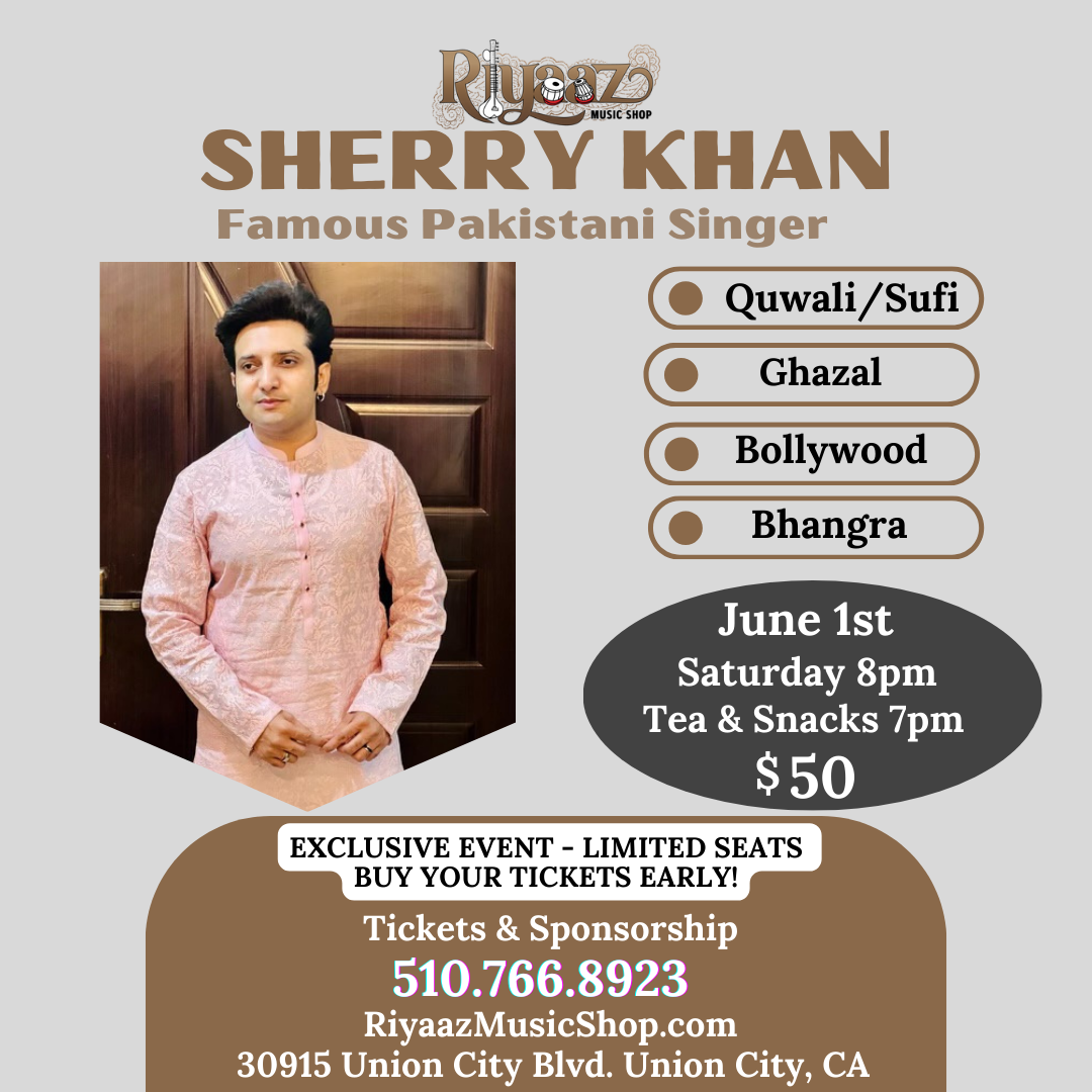 Sherry Khan - Famous Pakistani Singer [Quwali/Sufi/Ghazal/Bollywood/Bh – Riyaaz Music Shop
