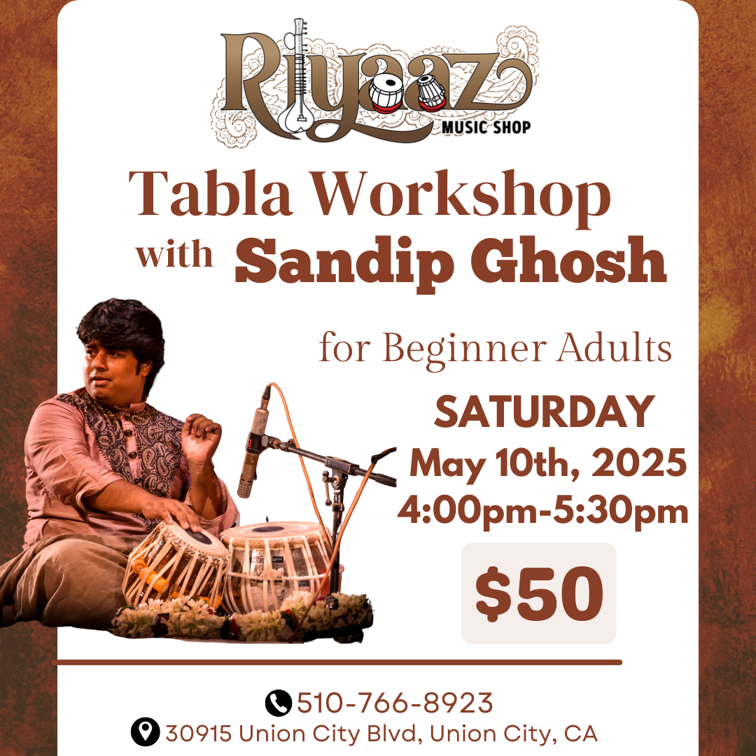 Tabla Workshop with Sandip Ghosh for Beginner Adults – Riyaaz Music Shop